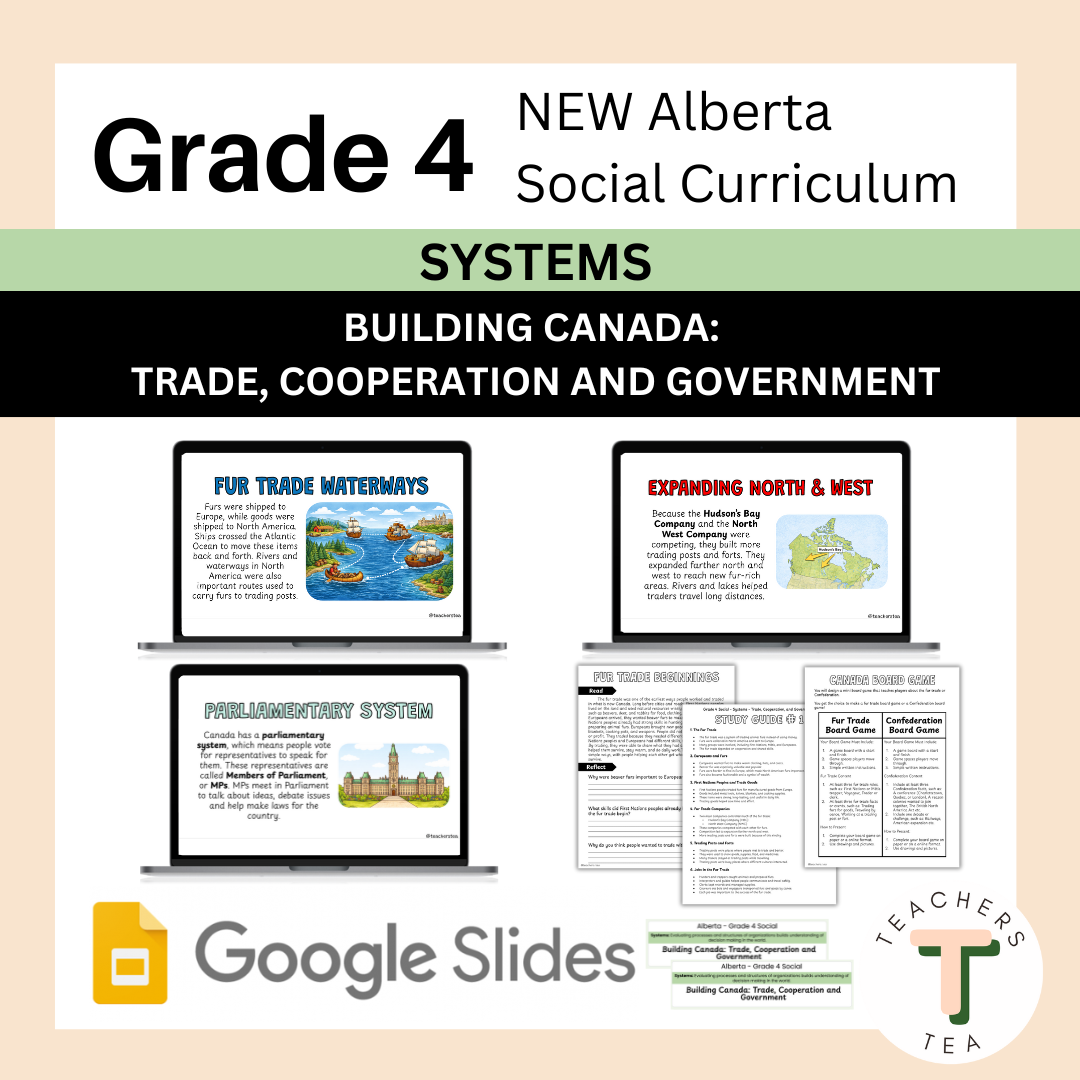 Alberta Grade 4 New Social Curriculum - Systems – Teachers Tea